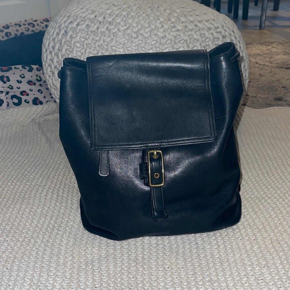 Coach Vintage Early 2000s Leather Backpack - Gem